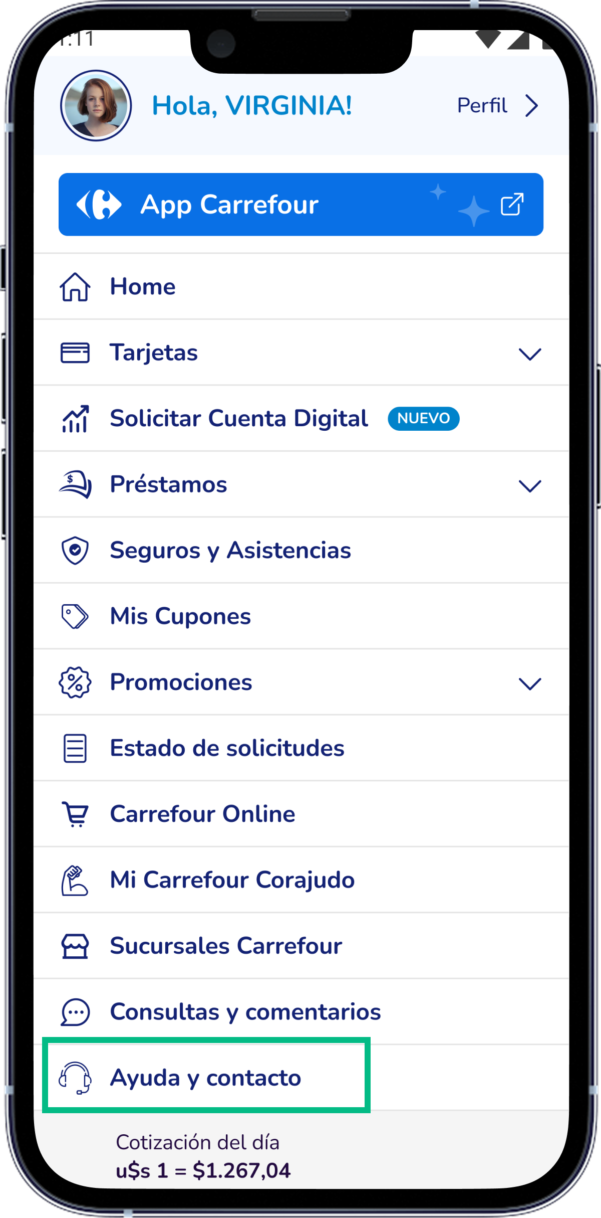 Ayuda y Contacto - Banco de Servicios Financieros